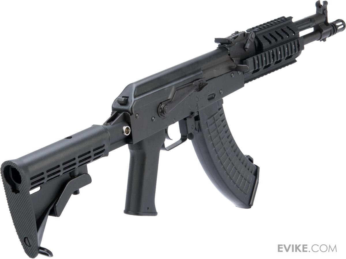 LCT Stamped Steel TX-M Tactical AK AEG Rifle w/ Quad RIS System ...