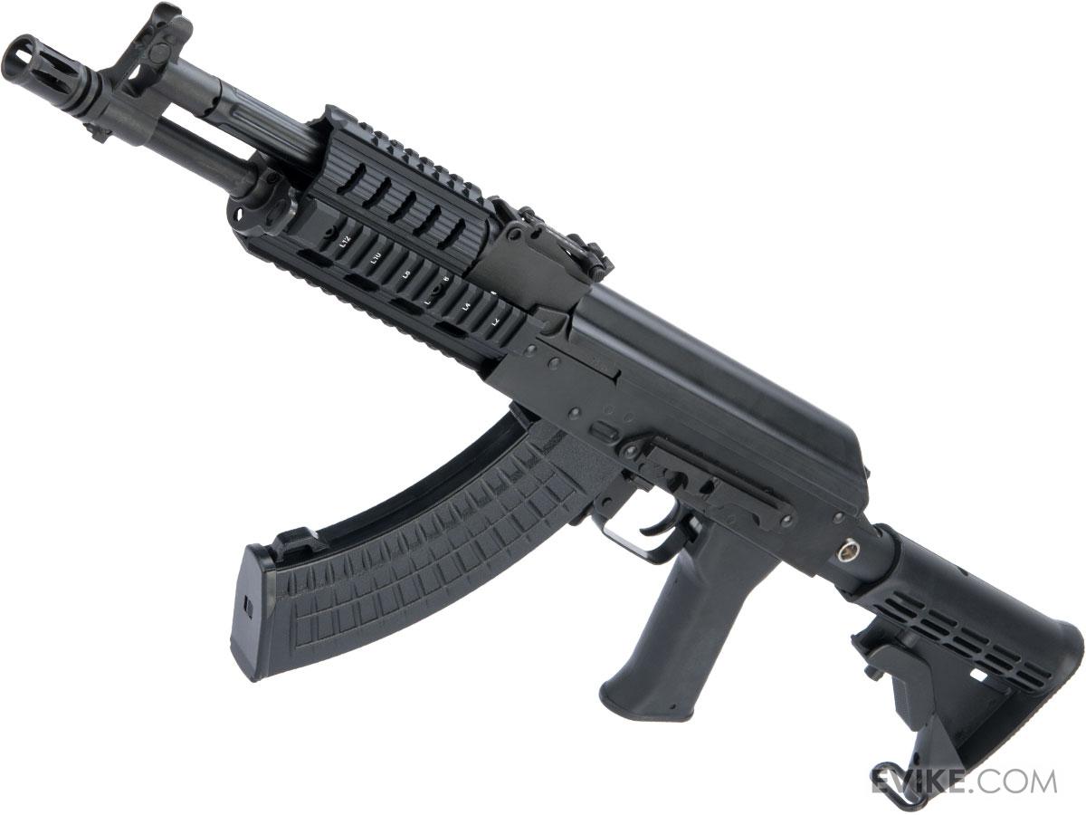 LCT Stamped Steel TX-M Tactical AK AEG Rifle w/ Quad RIS System ...