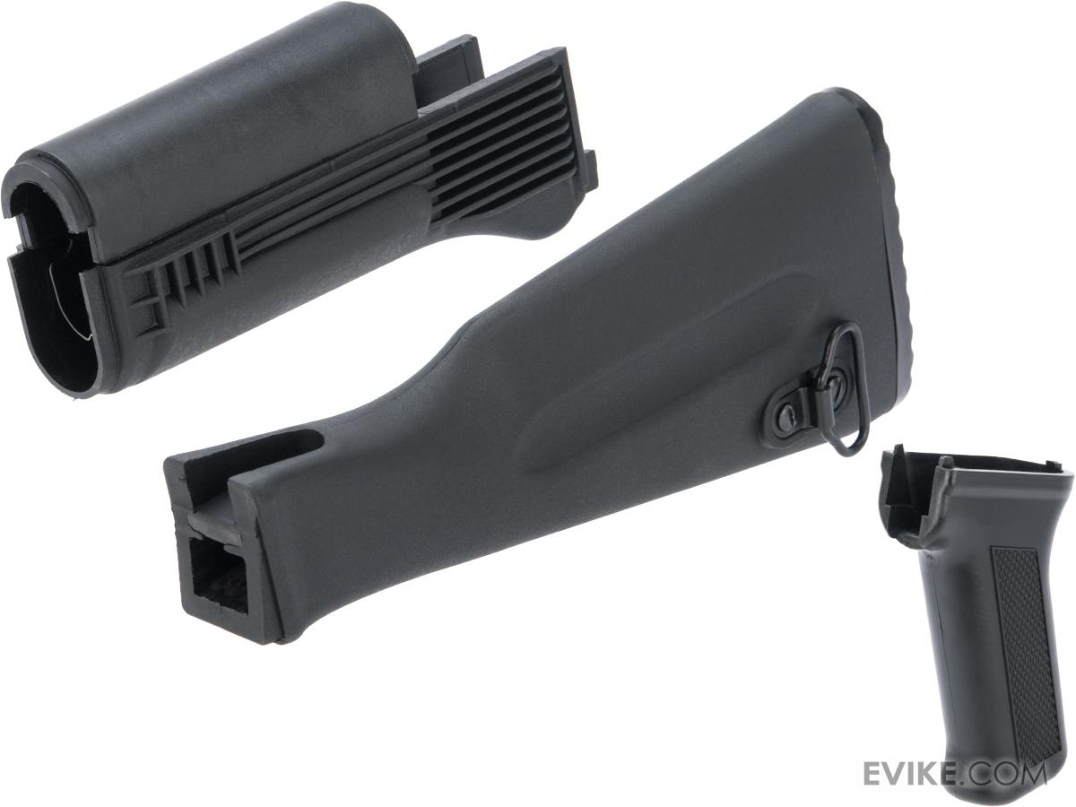LCT Airsoft Polymer Stock and Grip Set for LCK74M Series Airsoft Rifles ...