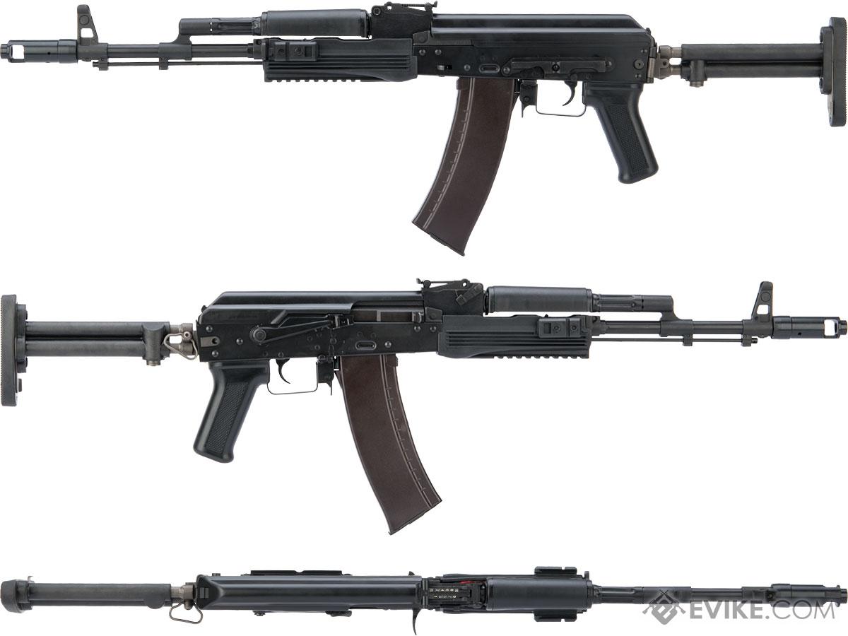 LCT Stamped Steel STK-74 AK EBB AEG Rifle w/ STK Folding Retractable ...