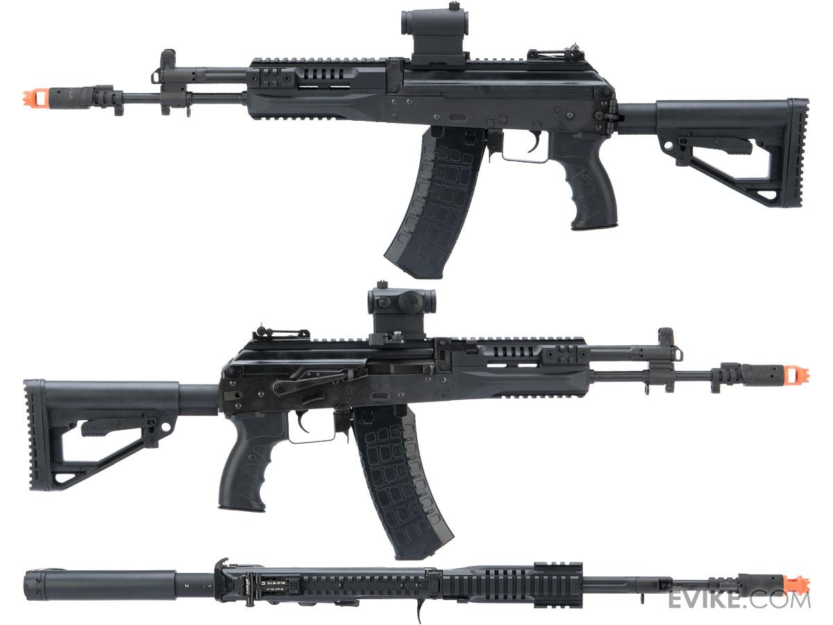 LCT AK LCK-12 Stamped Steel Airsoft AEG w/ Side-Folding Stock Tube ...
