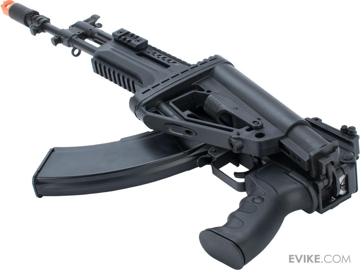 LCT Stamped Steel LCK-15 AK EBB AEG Rifle w/ Side-Folding Stock Tube, Airsoft Guns, Airsoft ...