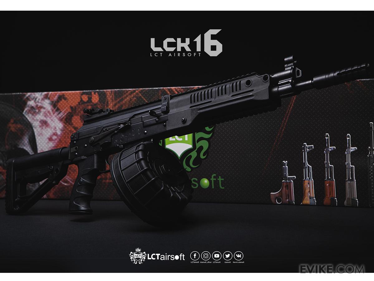 LCT Stamped Steel LCK-16 Airsoft AEG Light Machinegun w/ Side-Folding Stock Tube (Model ...