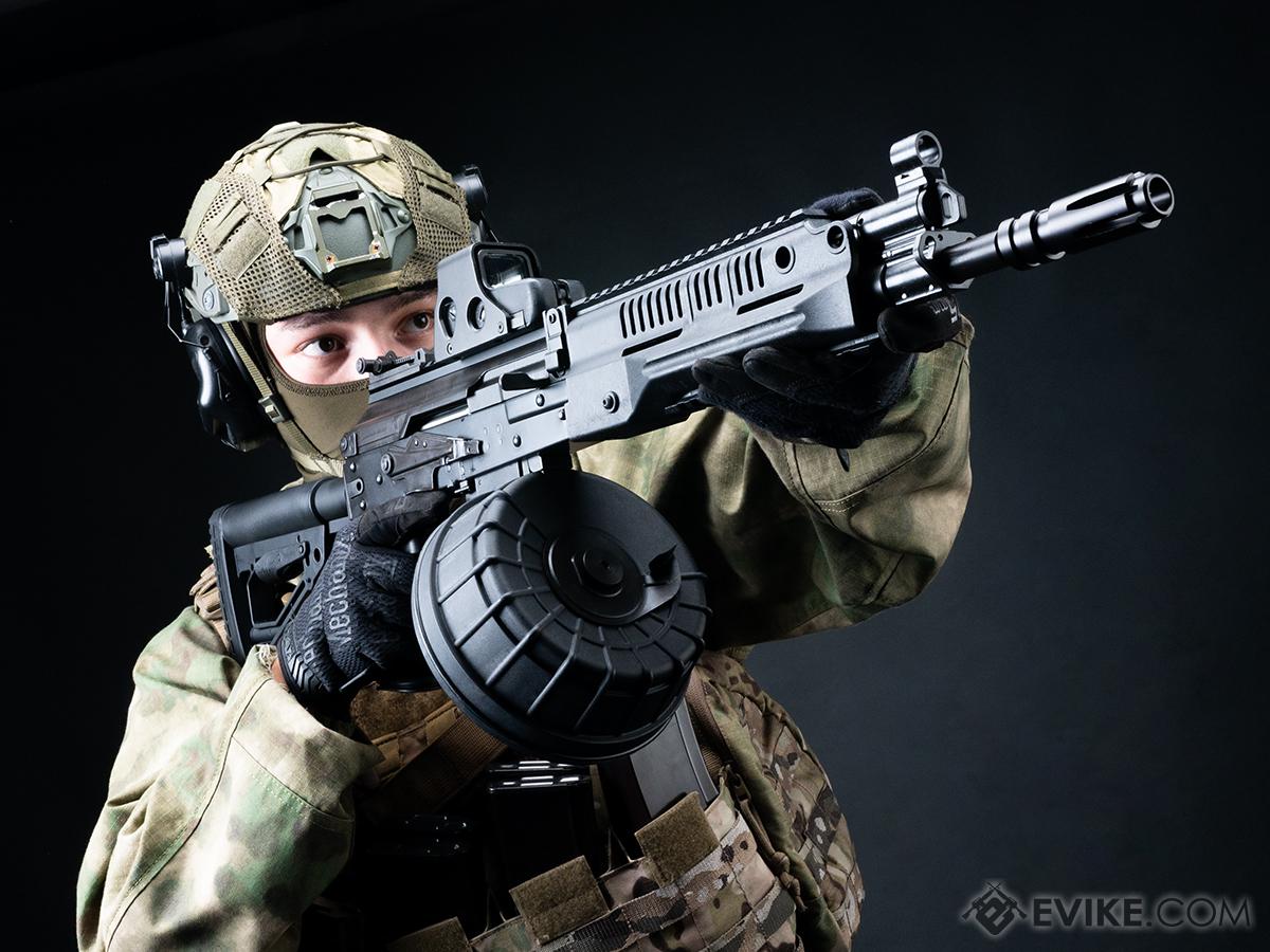 LCT Stamped Steel LCK-16 Airsoft AEG Light Machinegun w/ Side-Folding Stock Tube (Model ...