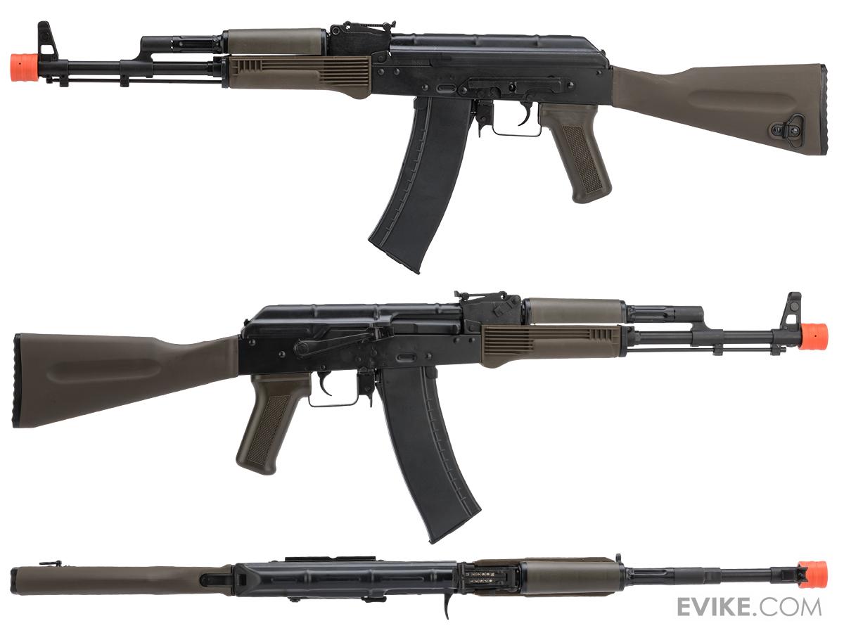 LCT Stamped Steel LCK74M AK EBB AEG Rifle w/ OD Green Polymer Furniture ...