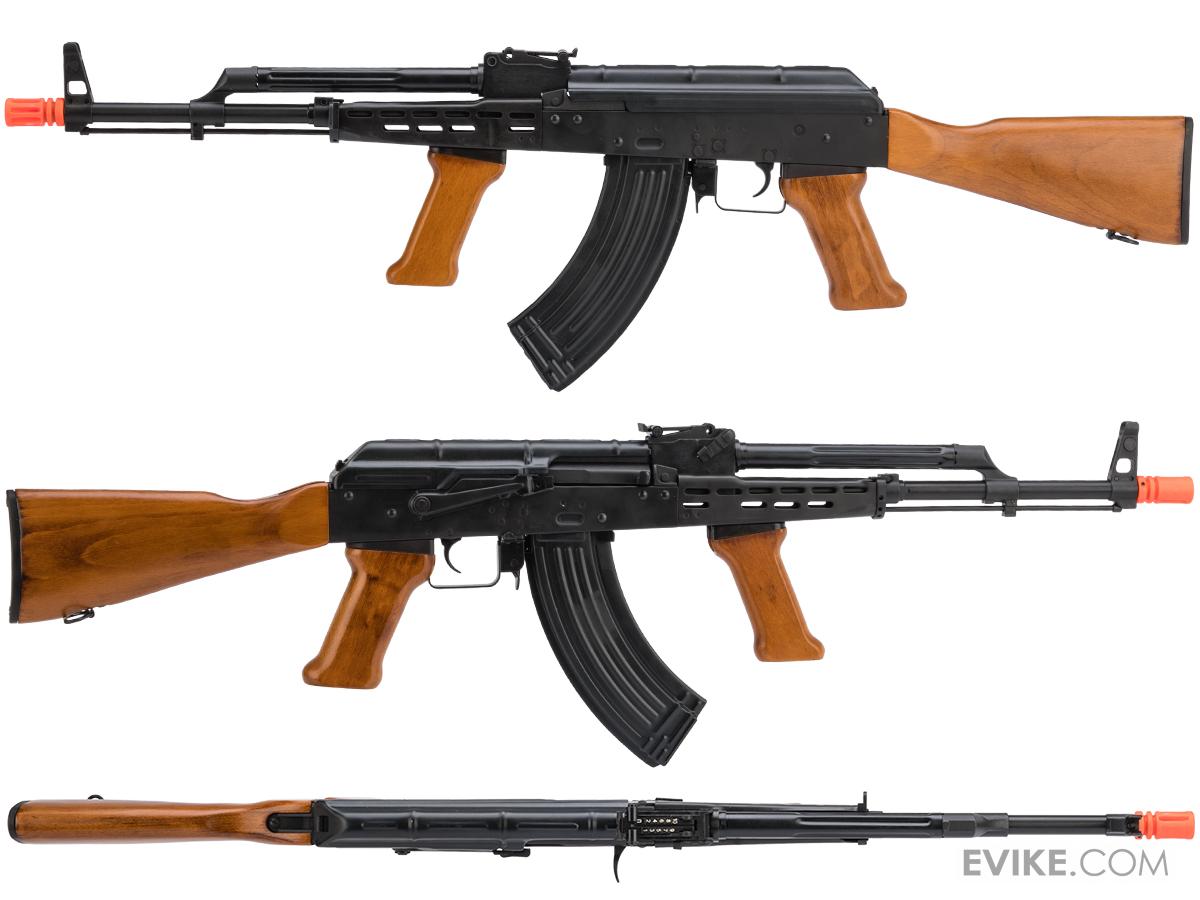 LCT Stamped Steel LCKM-63 AK EBB AEG Rifle w/ Real Wood Furniture ...