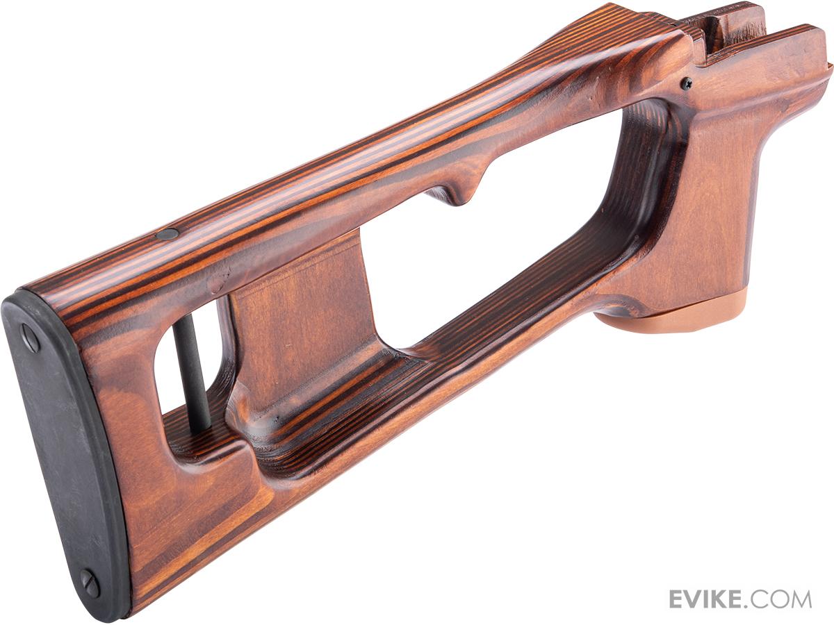 LCT Airsoft Fixed Stock for SVD Series Airsoft AEG Rifles (Color: Real ...