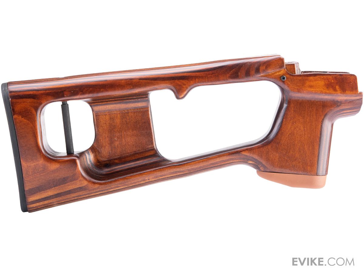 LCT Airsoft Fixed Stock for SVD Series Airsoft AEG Rifles (Color: Real ...