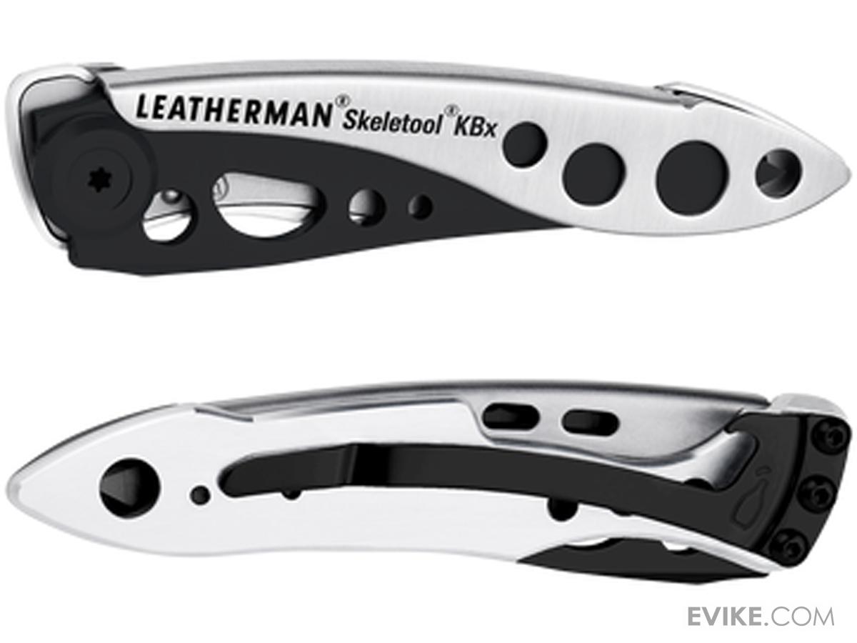 Leatherman "Skeletool KBx" Folding Knife (Color: Black and Silver ...