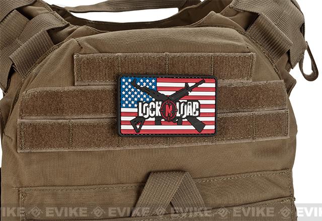 Lock'N'Load Stars & Stripes PVC Morale Hook and Loop Patch, Tactical ...