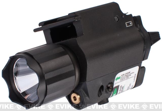 NcSTAR Tactical Flashlight w/ Green Laser, Accessories & Parts, Lights ...