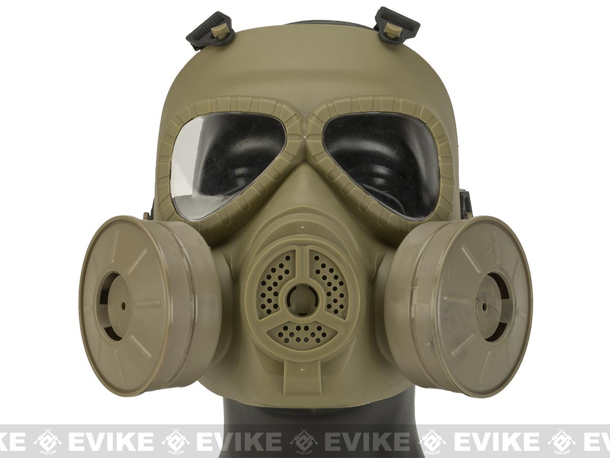 Matrix Mock Costume Gas Mask with Twin Fans - Tan, Tactical Gear ...