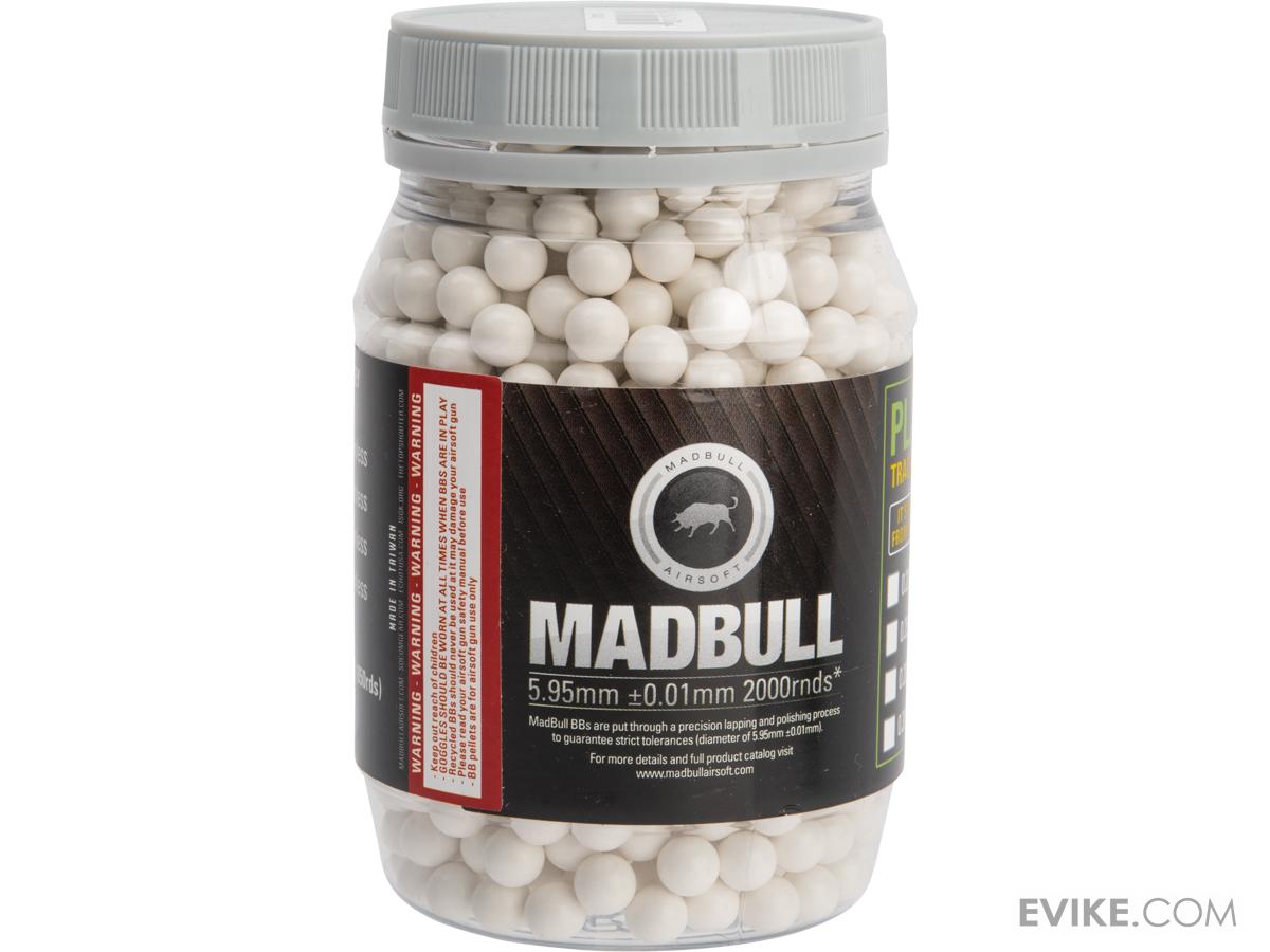 MadBull High Impact 8mm Airsoft Sniper BB (Model: .48g White / 850rd Bottle), Accessories ...