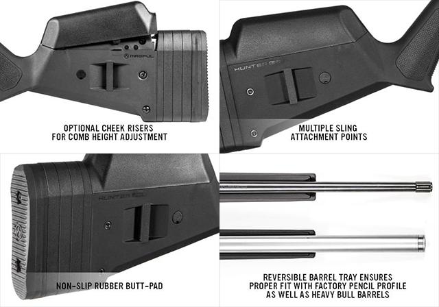 Magpul Hunter X-22 Stock for Ruger 10/22 Rimfire Rifles (Color: Black ...