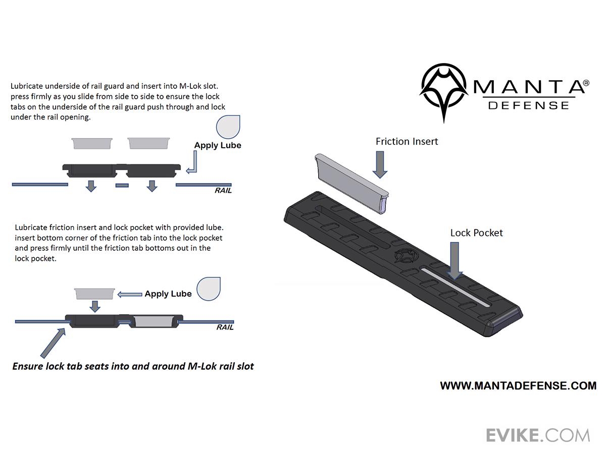 MANTA 3" M-LOK Soft Rail Cover (Color: FDE), Accessories & Parts ...