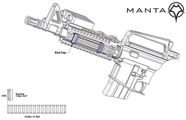 MANTA Switch Holder End Caps - Black (2 Pack), Accessories & Parts ...