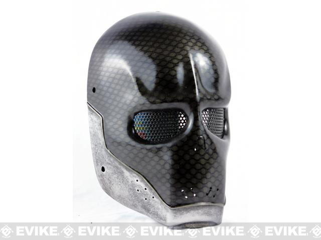 Evike.com R-Custom Fiberglass Wire Mesh Airsoft Army Mask - Carbon ...