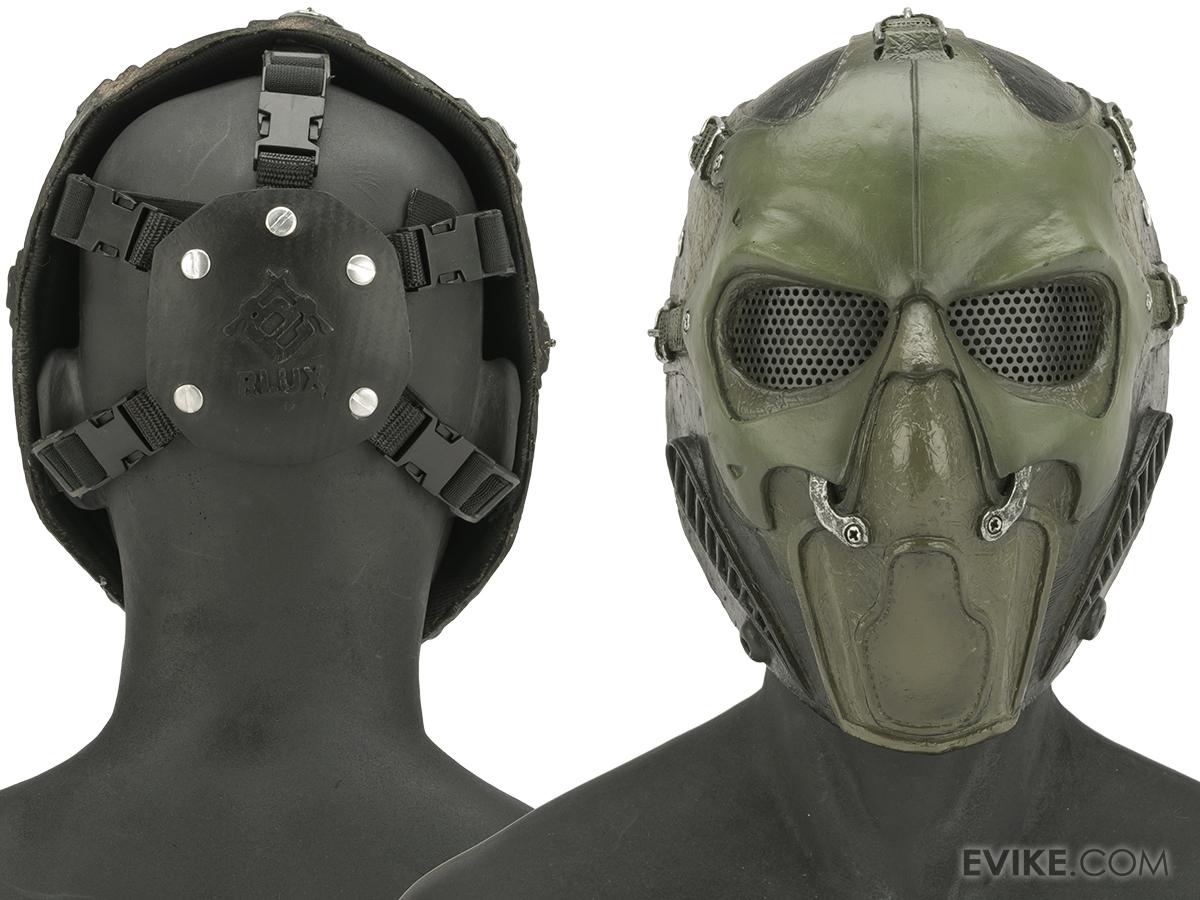 Evike.com R-Custom Smoke Fiberglass Mask w/ Wire Mesh (Color: OD Green ...