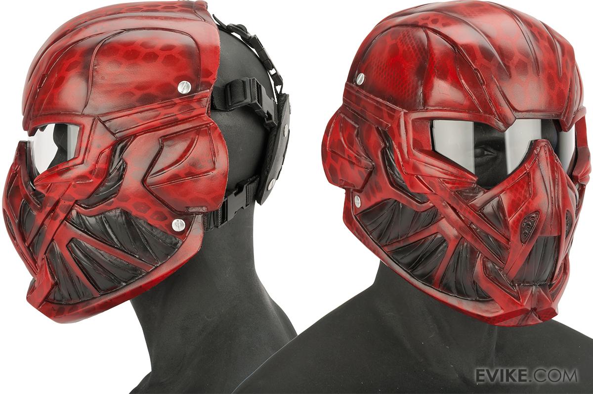 Evike.com R-Custom Fiberglass "Viper" Full Face Mask with Clear Lens ...