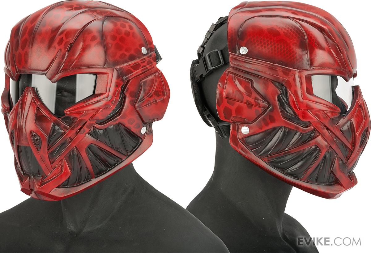 Evike.com R-Custom Fiberglass "Viper" Full Face Mask with Clear Lens ...