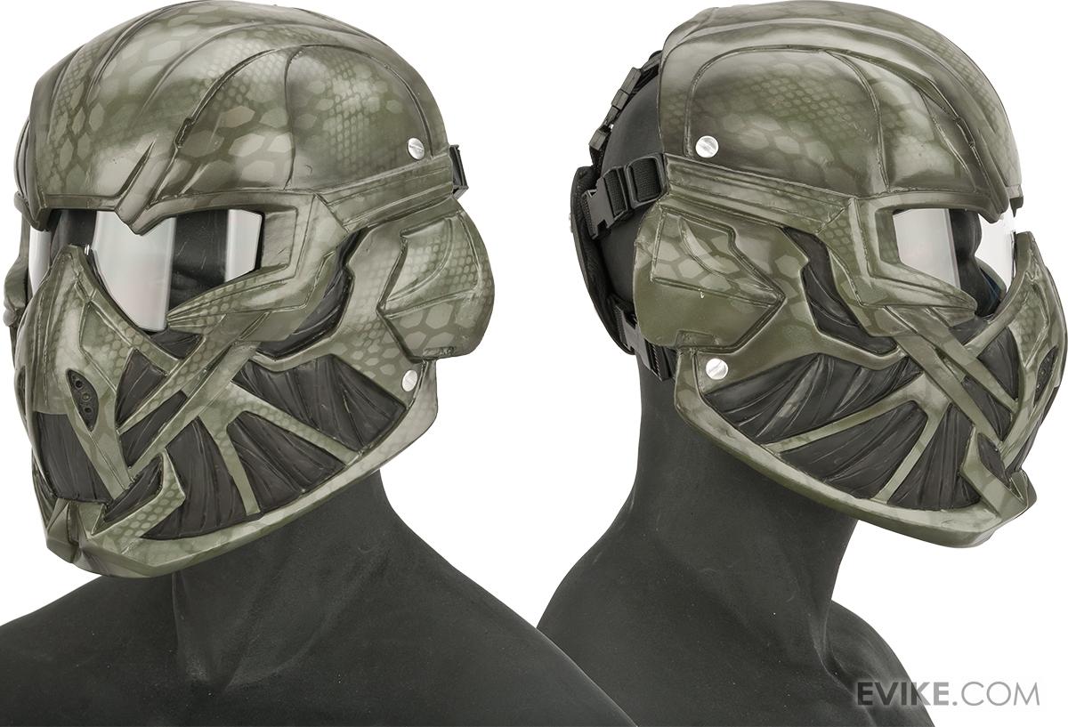 Evike.com R-Custom Fiberglass "Viper" Full Face Mask with Clear Lens ...