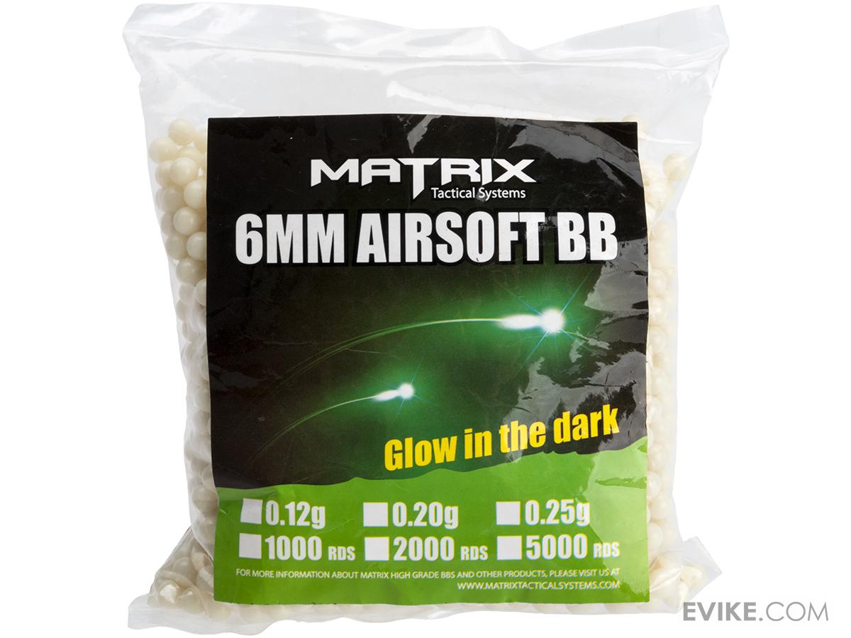 Matrix Match Grade 6mm Glow-in-the-Dark Airsoft Tracer BB (Model: 0.25g ...