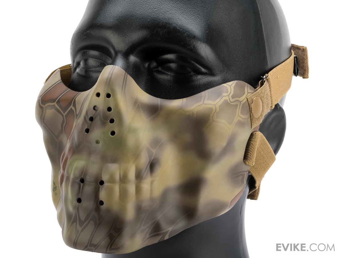 Avengers Iron Face Skull Imprint Nylon Lower Half Mask (Color: Woodland ...