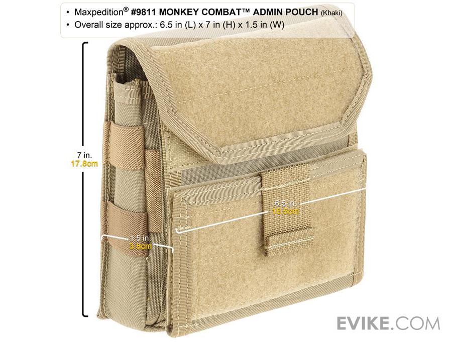 Maxpedition Monkey Combat Admin Pouch (Color: Black), Tactical Gear ...