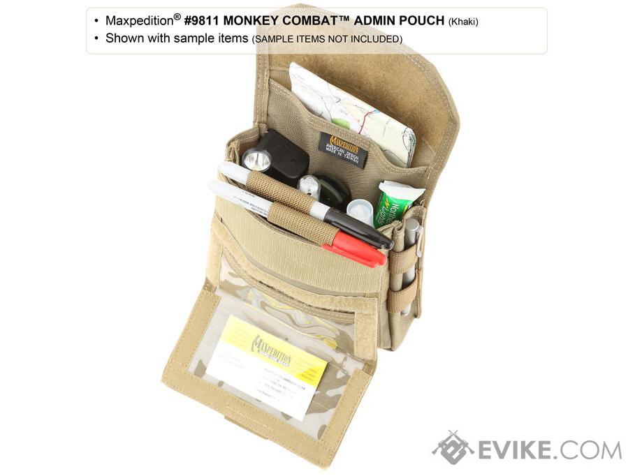 Maxpedition Monkey Combat Admin Pouch (Color: Black), Tactical Gear ...