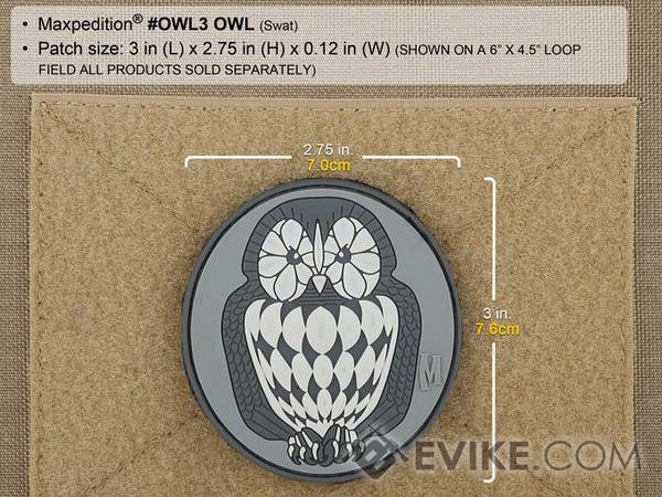 Maxpedition "Owl" PVC Morale Patch (Color: Arid), Tactical Gear/Apparel, Patches - Evike.com ...