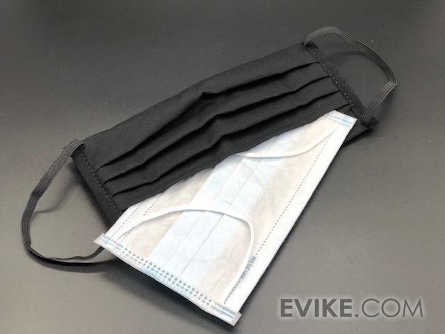 MDX Arms Face Mask Covering w/ Built-In Filter Sleeve (Color: Black ...