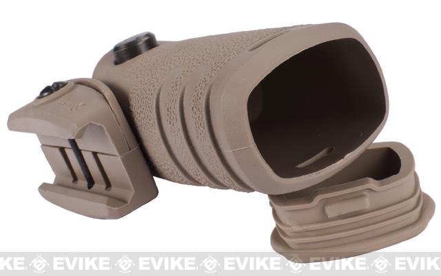 Mission First Tactical REACT Folding Vertical Grip (Color: Flat Dark ...