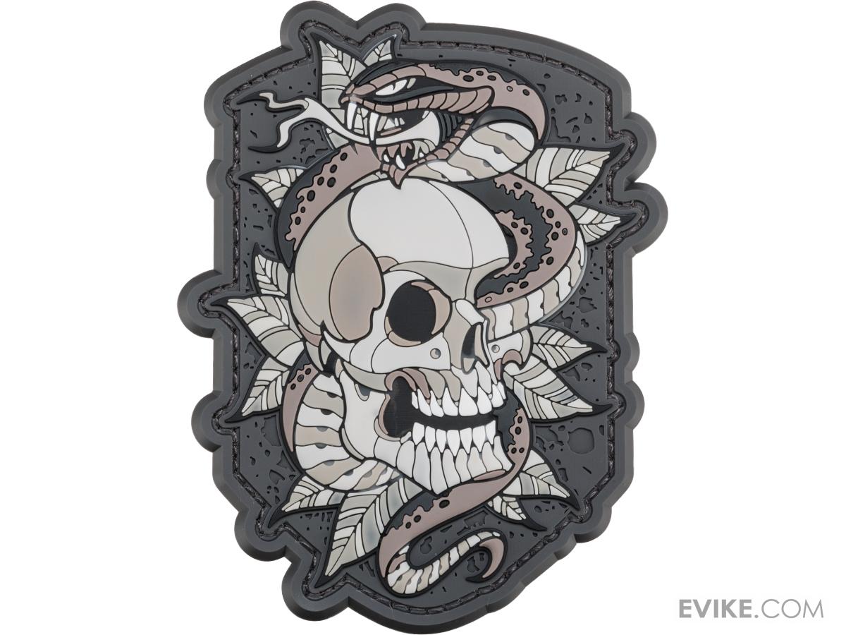 Mil-Spec Monkey "Skull Snake 2" PVC Morale Patch (Color: Urban ...