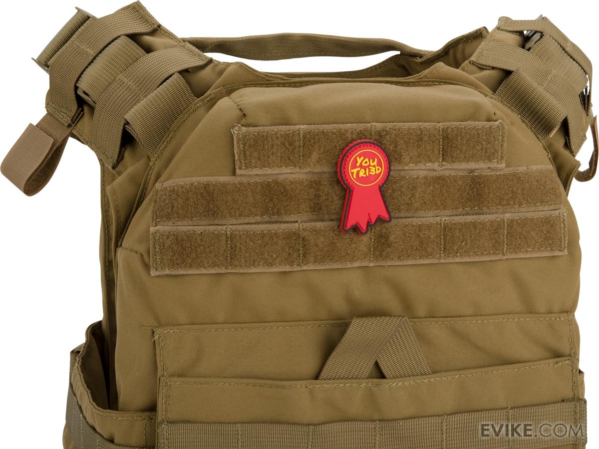 MoeGuns "YOU TRI3D" 3D PVC Morale Patch (Color: Red), Tactical Gear ...