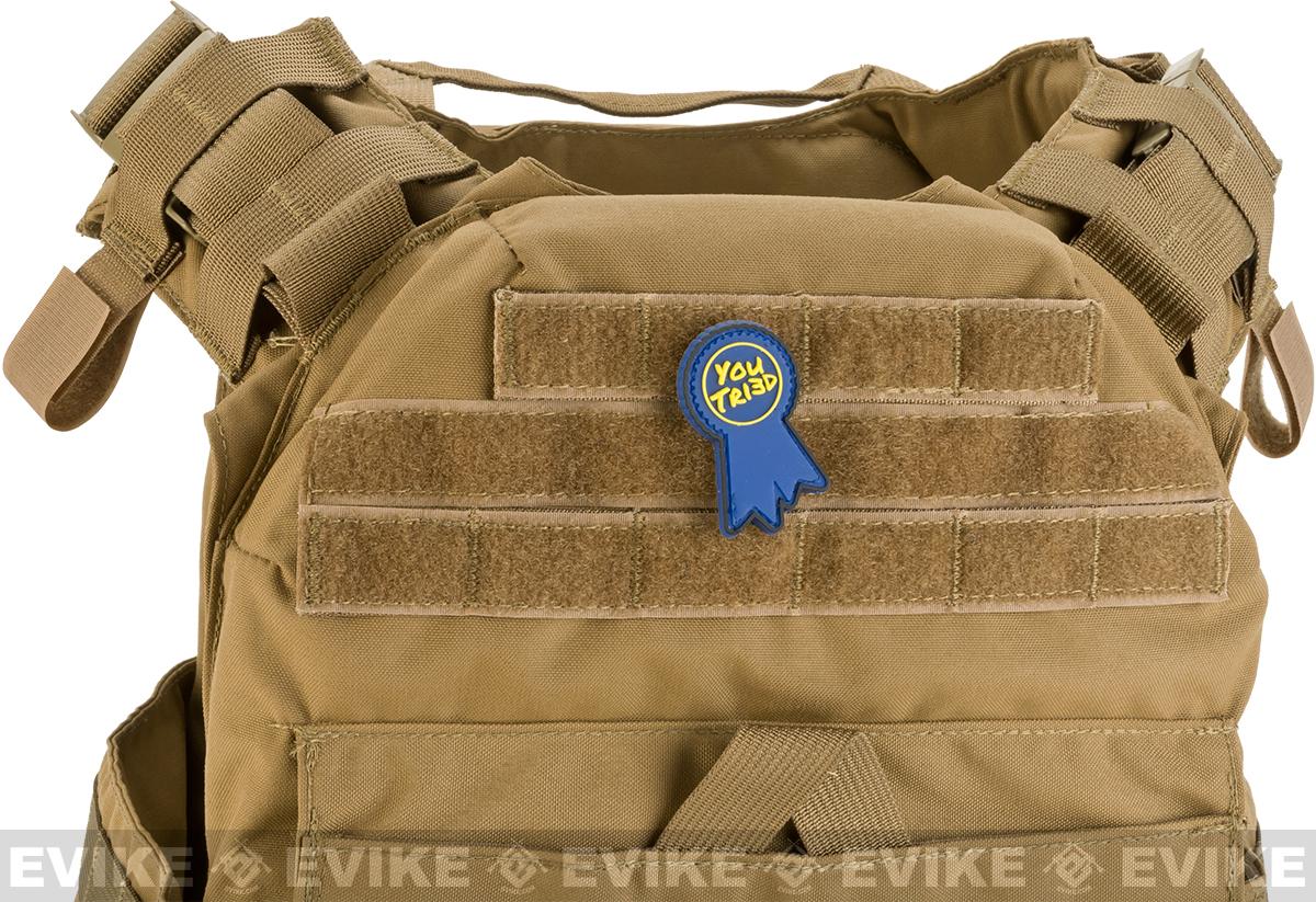 MoeGuns "YOU TRI3D" 3D PVC Morale Patch (Color: Blue), Tactical Gear ...