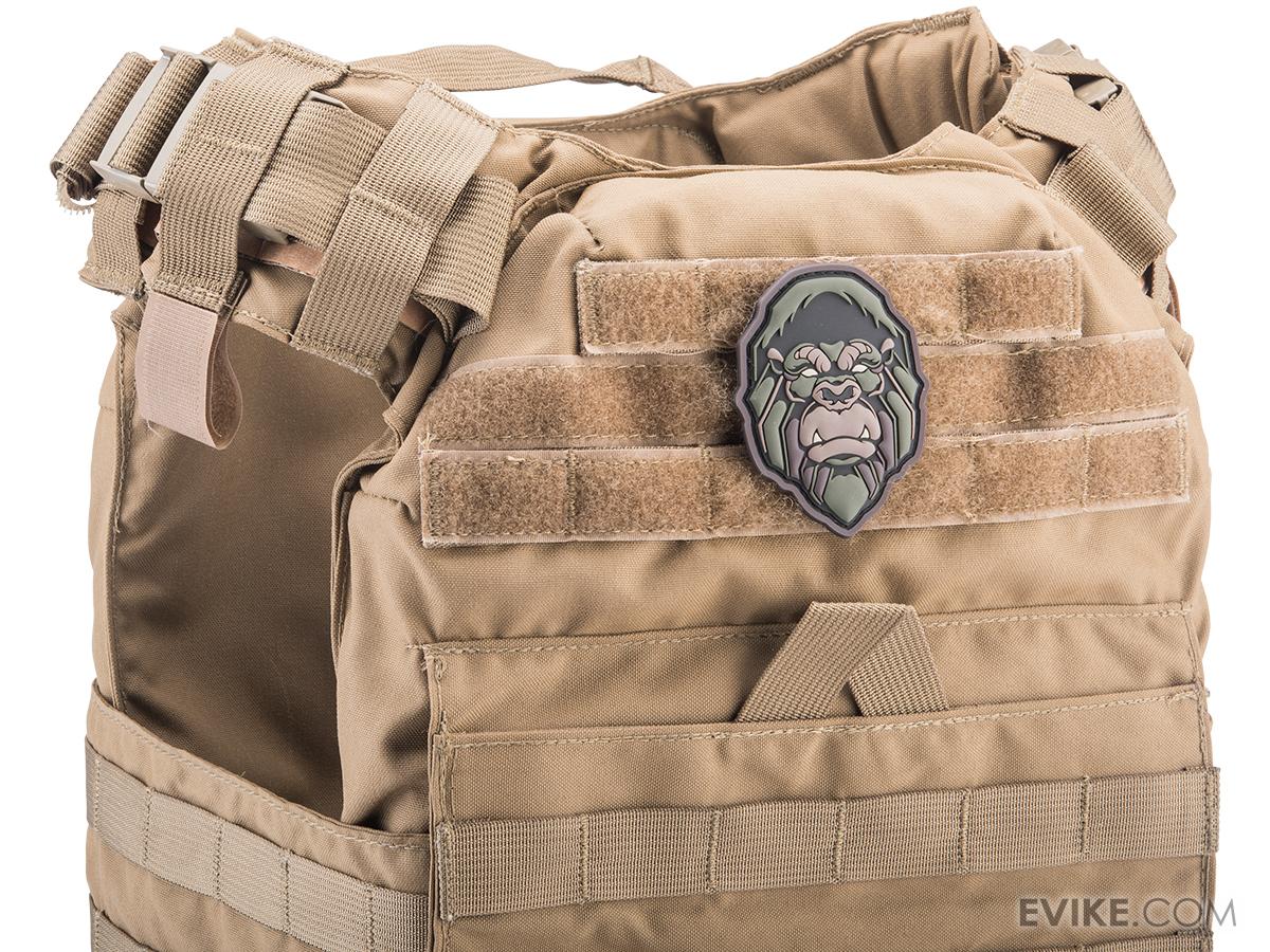 Mil-Spec Monkey Gorilla Head PVC Morale Patch (Color: Forest), Tactical Gear/Apparel, Patches ...