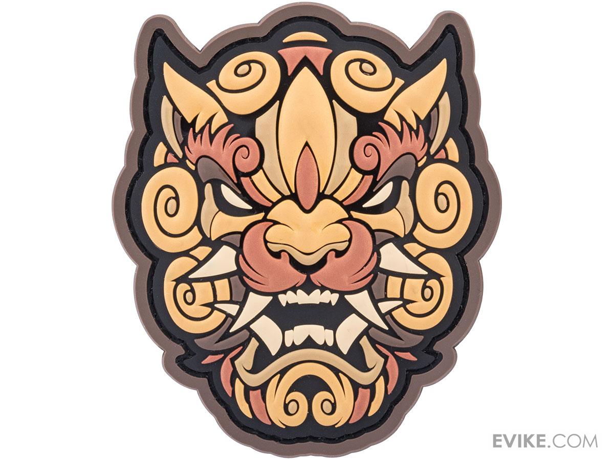Mil-Spec Monkey "Foo Dog Head 1" PVC Morale Patch (Color: Bronze ...