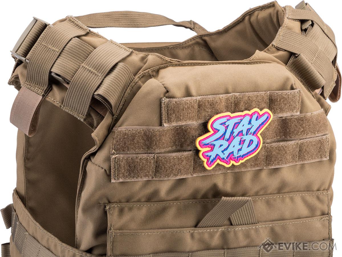 Mil-Spec Monkey "Stay Rad" PVC Morale Patch (Color: Blue), Tactical ...