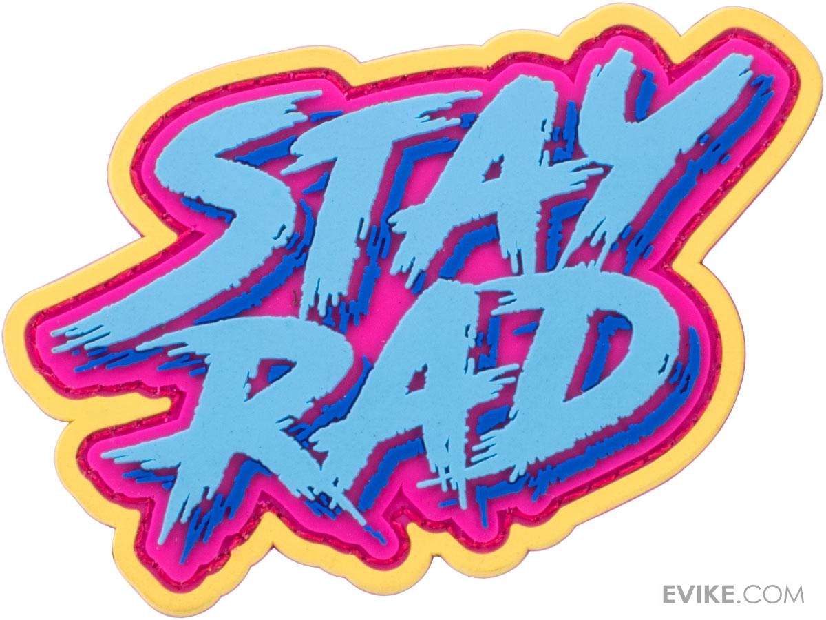 Mil-Spec Monkey "Stay Rad" PVC Morale Patch (Color: Blue), Tactical ...