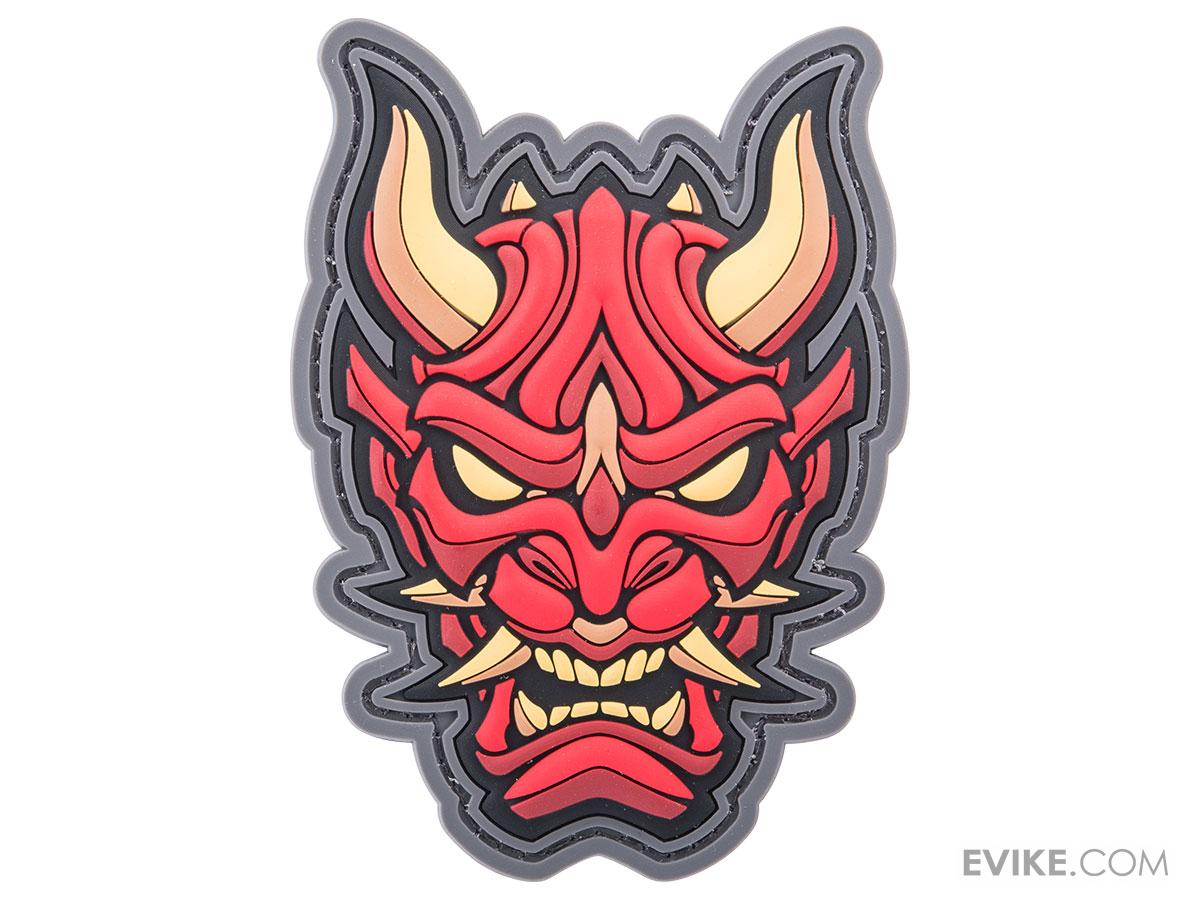 Mil-Spec Monkey "Oni Head 1" PVC Morale Patch (Color: Red), Tactical ...