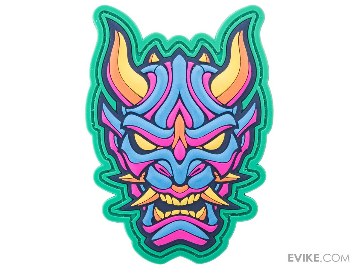 Mil-Spec Monkey "Oni Head 1" PVC Morale Patch (Color: Blue), Tactical Gear/Apparel, Patches ...