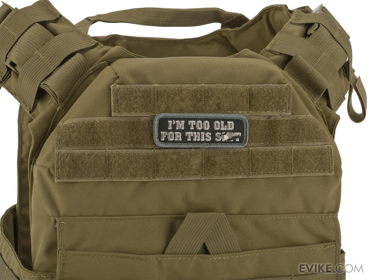 Mil-Spec Monkey "Too Old" Morale Patch (Color: Urban), Tactical Gear/Apparel, Patches - Evike ...