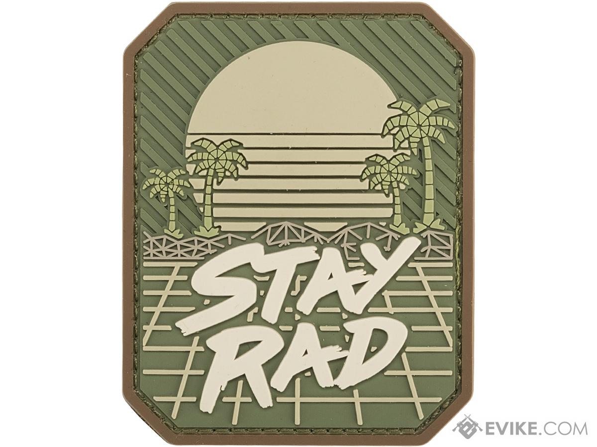 Mil-spec Monkey "Stay Rad" PVC Moral Patch (Color: Multicam), Tactical ...