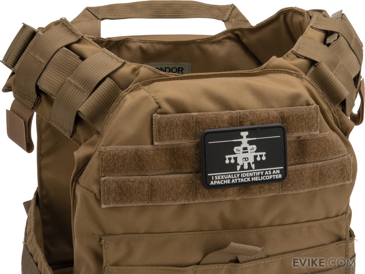 Mil-Spec Monkey "Helisexual" PVC Morale Patch (Color: Urban), Tactical Gear/Apparel, Patches ...