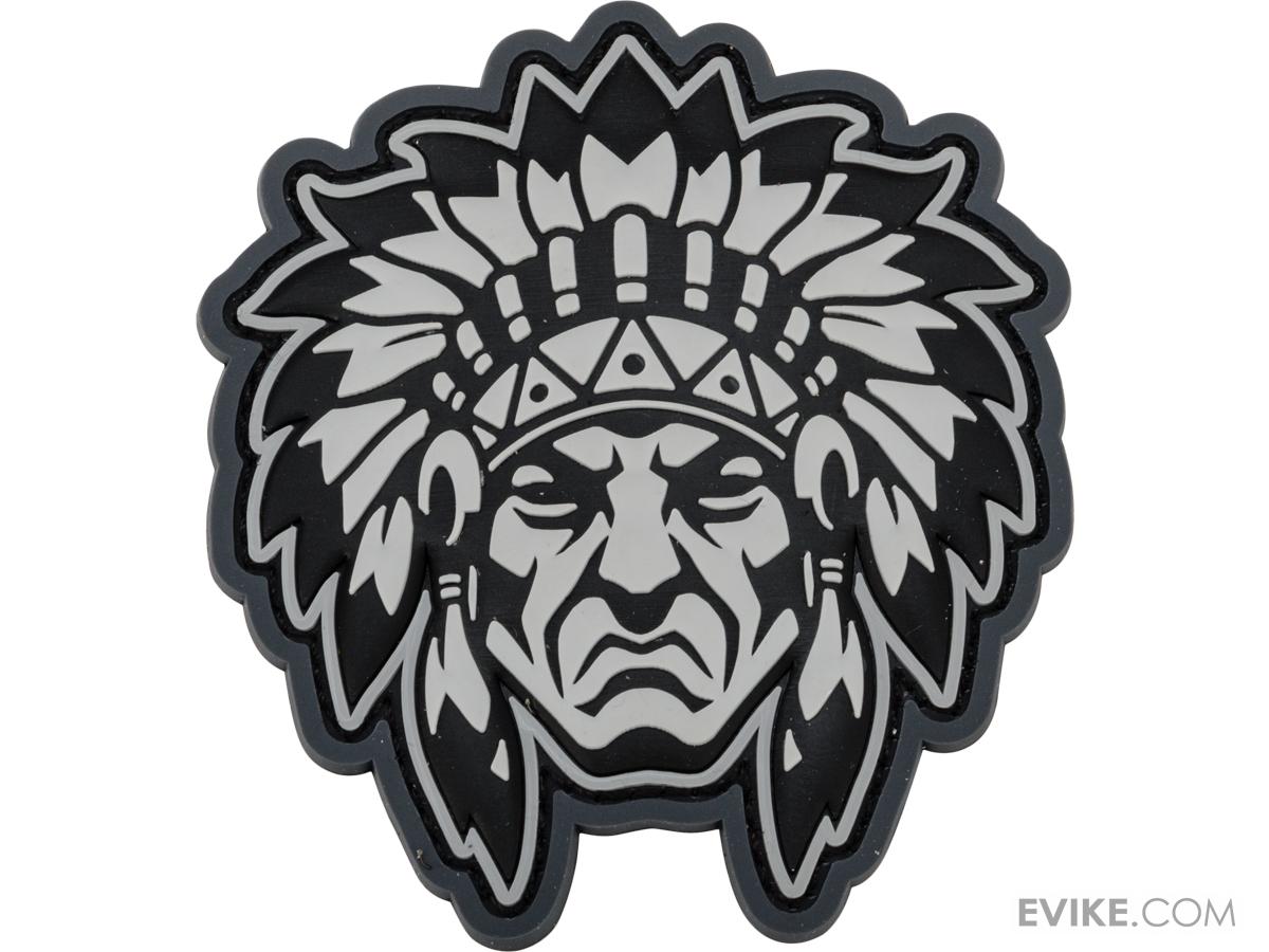 Mil-Spec Monkey "Native American Warrior Head 1" PVC Morale Patch ...