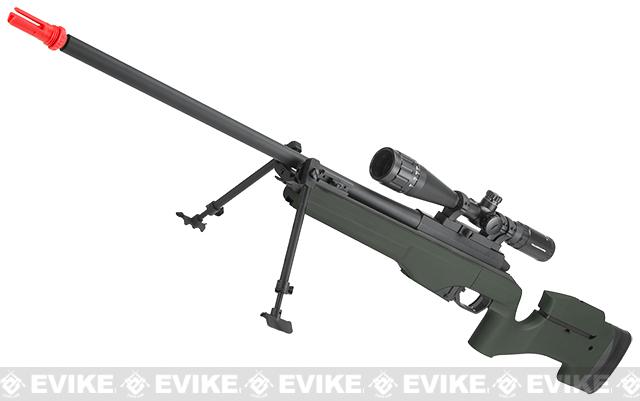 ARES Airsoft MSR-009 Gas Powered Bolt Action Sniper Rifle (Color: OD ...