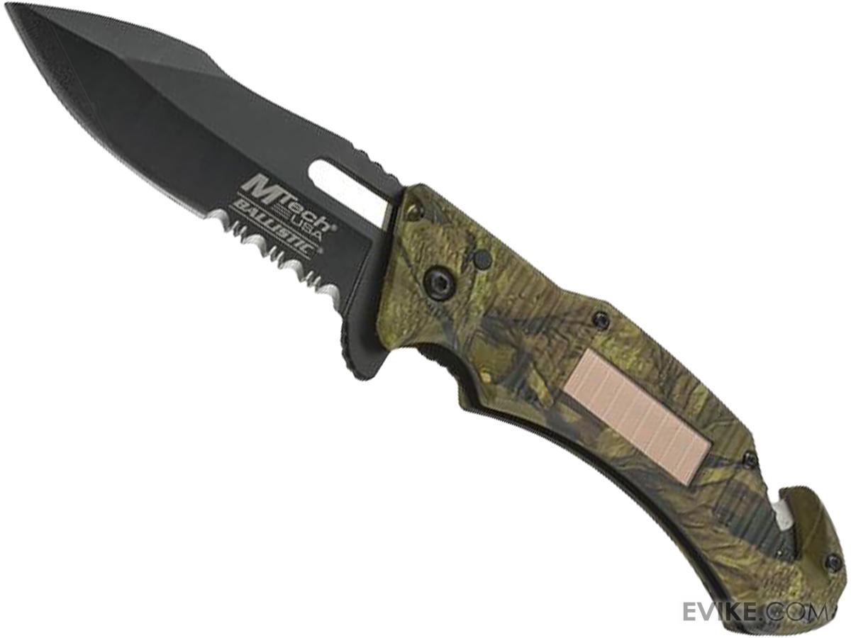 M-Tech Ballistic Spring Assisted 3.5" Tactical Knife with LED Light ...