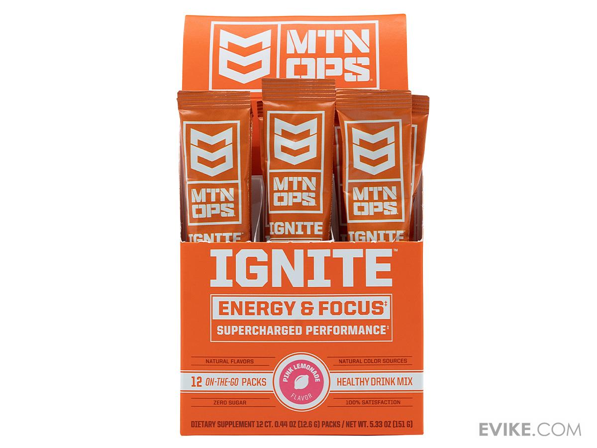 MTN OPS Ignite Drink Mix (Flavor: Pink Lemonade / Single Serving), MORE ...