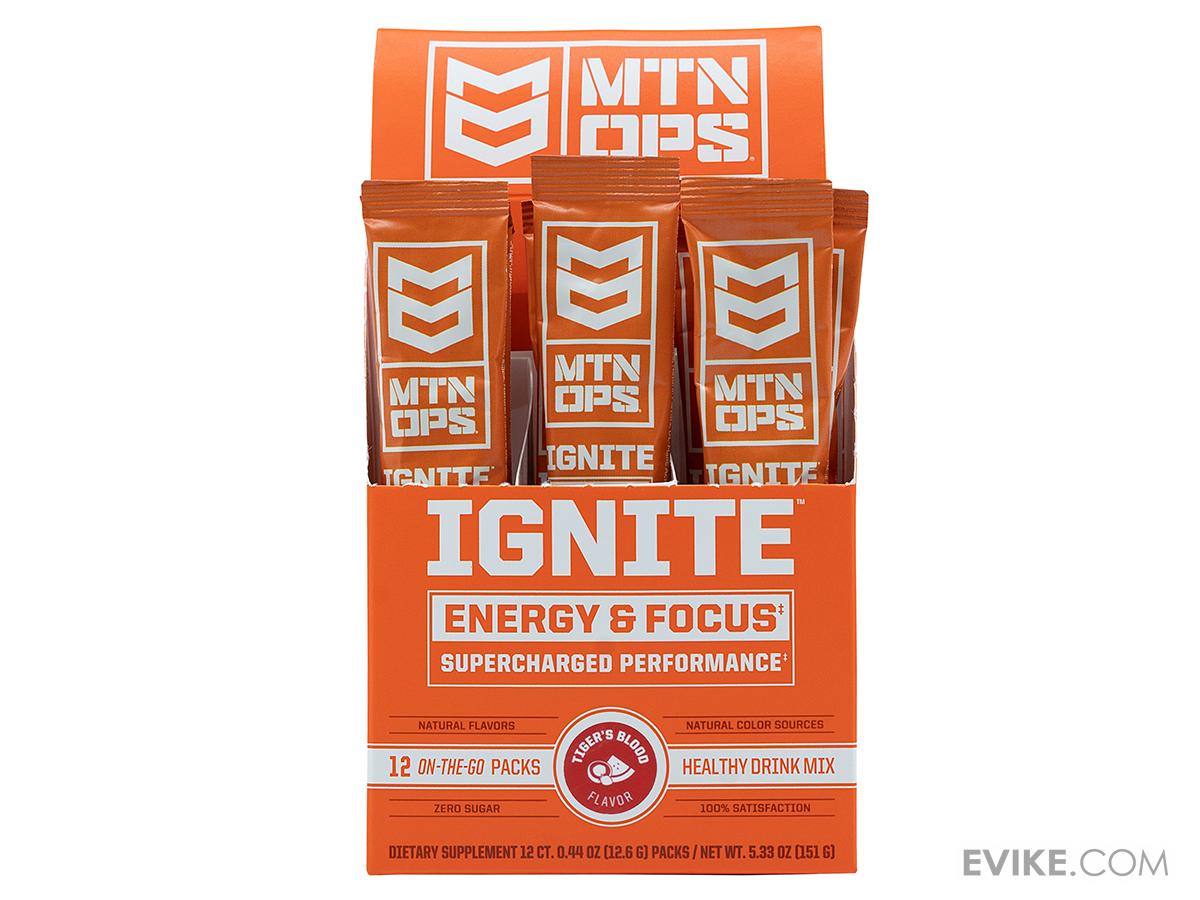 MTN OPS Ignite Drink Mix (Flavor: Tiger's Blood / Single Serving), MORE ...