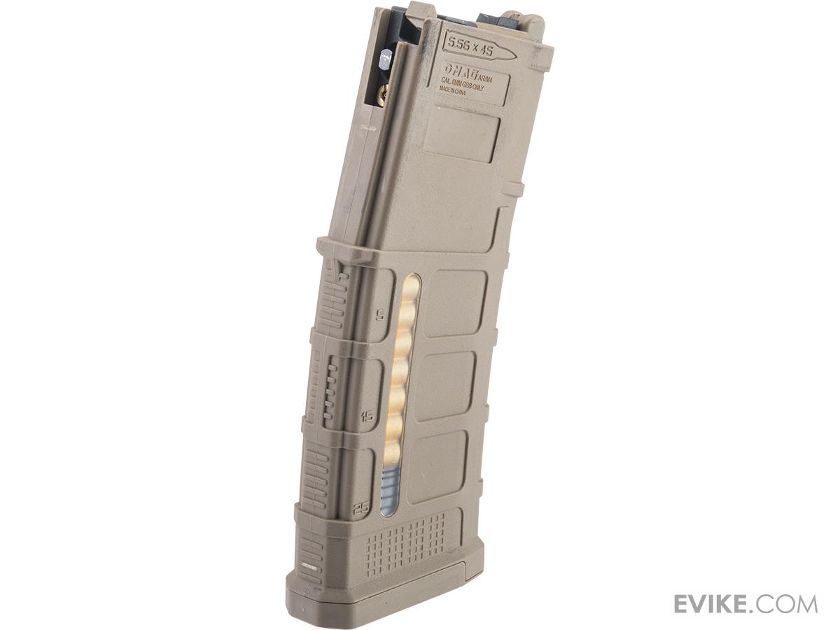Double Eagle 35 Round Magazine for MWS Gas Blowback Airsoft Rifles ...